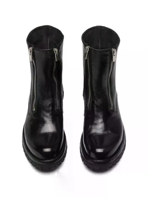 Officine Creative Loraine Ziped Leather Boots