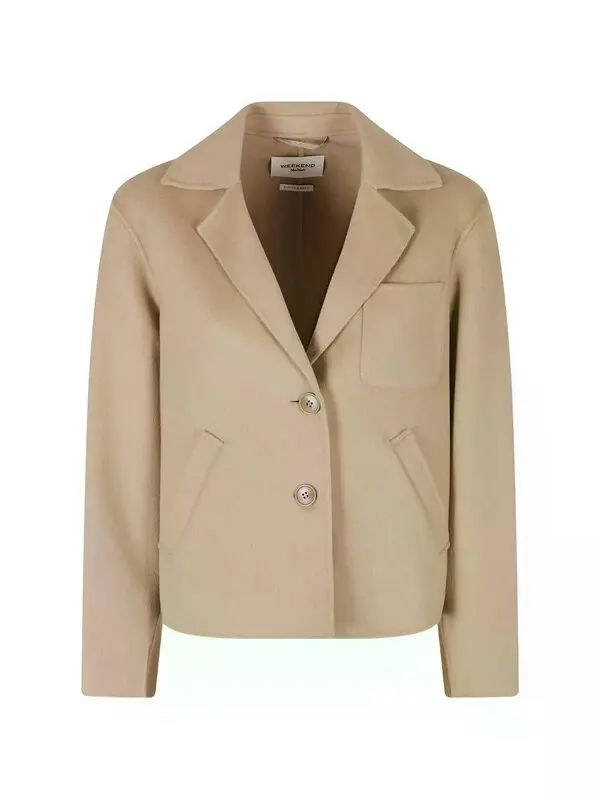 Max Mara Button-fastening Pocket-detail Jacket - Neutrals