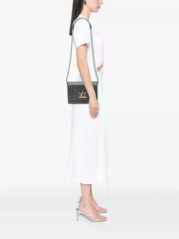 LOUIS VUITTON 2015 Epi Denim Twist Mm Crossbody Bag
