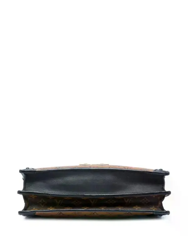 LOUIS VUITTON 2018 Monogram Reverse Trunk Clutch Crossbody Bag