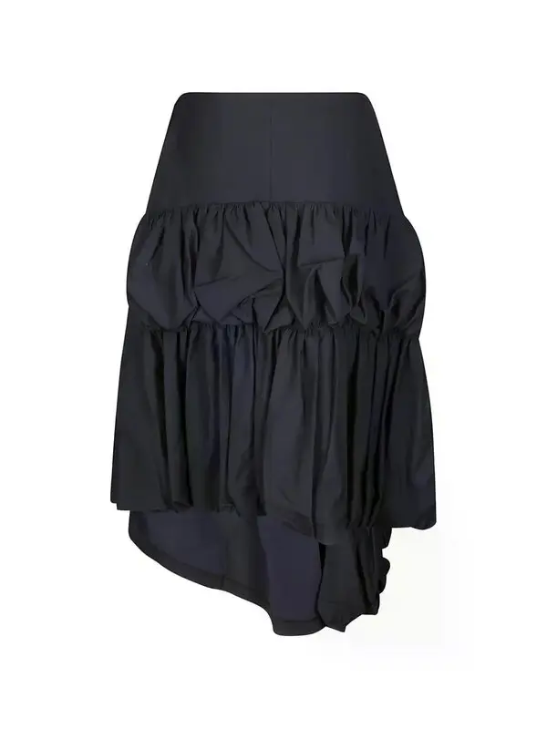 Comme Des Garçons Ruffled Asymmetric Midi Skirt