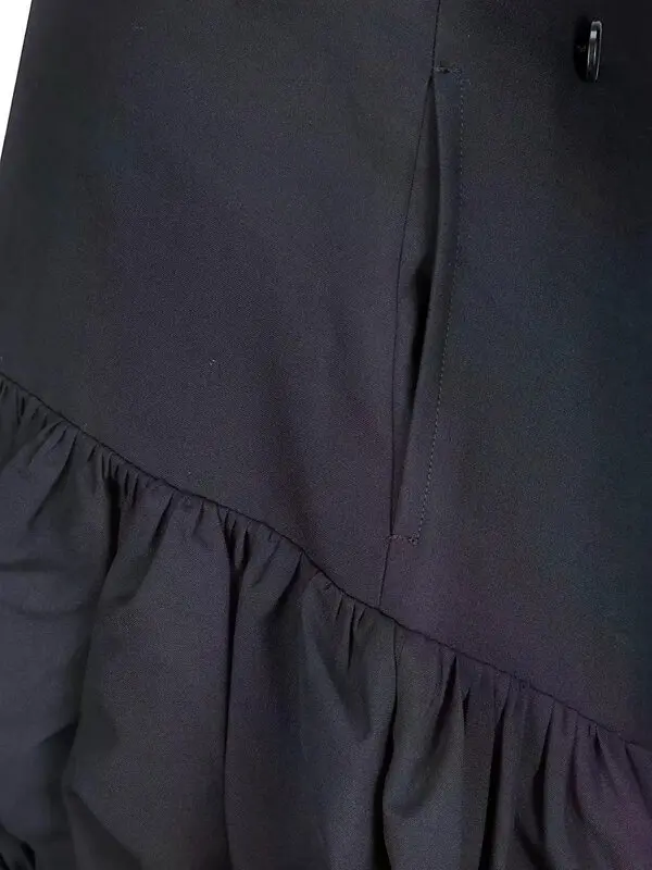 Comme Des Garçons Ruffled Asymmetric Midi Skirt