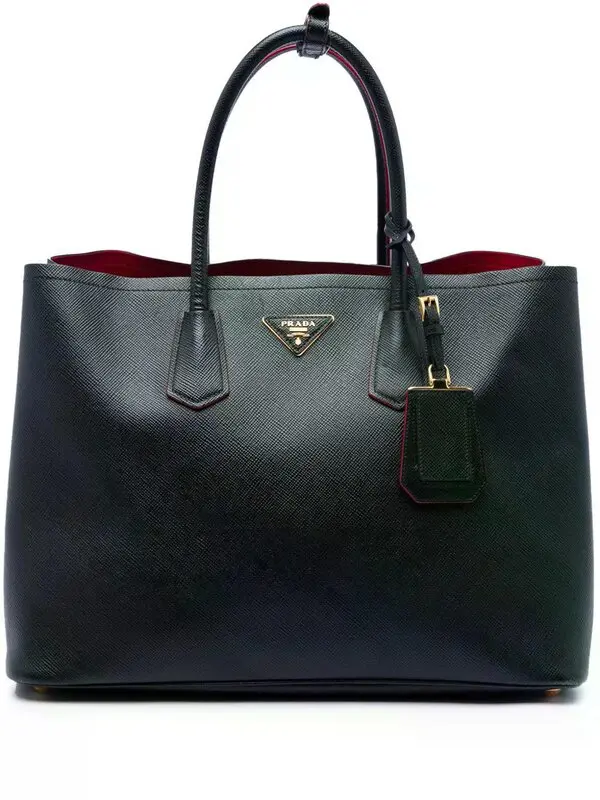Prada 2013-2026 Large Saffiano Cuir Double Satchel
