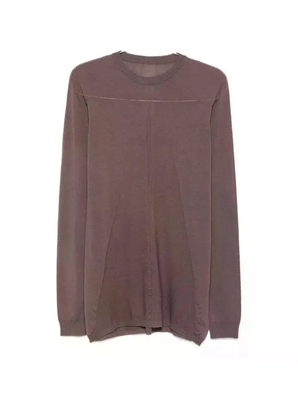 Rick Owens Fine Knit Exposed-seam Sweater