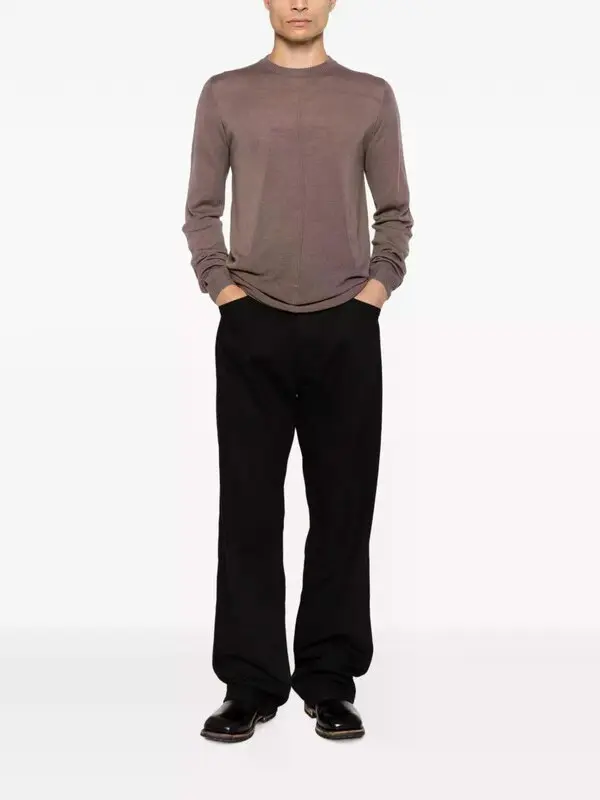 Rick Owens Fine Knit Exposed-seam Sweater