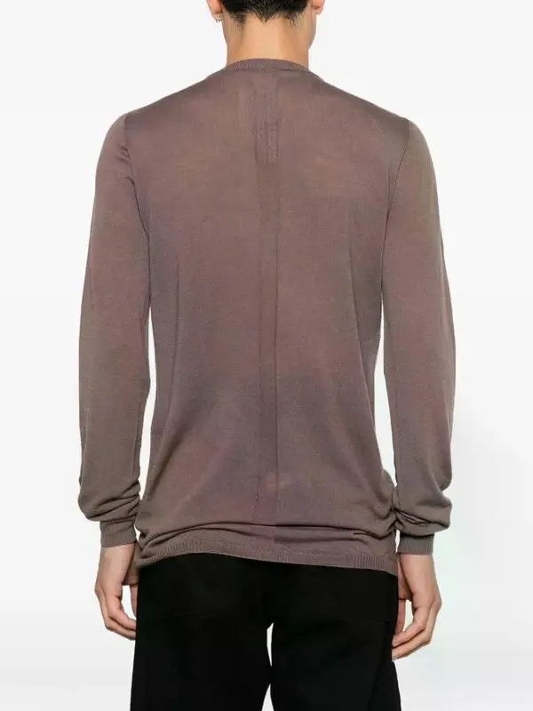 Rick Owens Fine Knit Exposed-seam Sweater