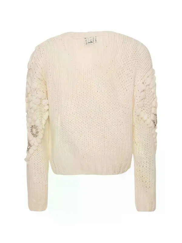 FRACOMINA Crystal-embellished Chunky-knit Cardigan