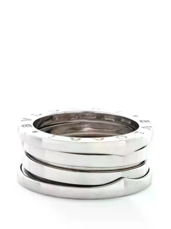 BVLGARI B.zero1 Three Band 18k White Gold Ring - Silver