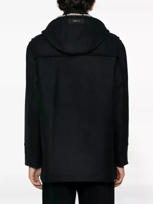 Iceberg Hooded Zip-up Twill Coat