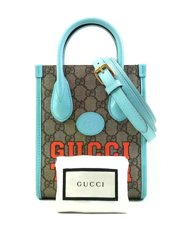Gucci Mini Gg Supreme Web Tiger Retro Interlocking G Satchel