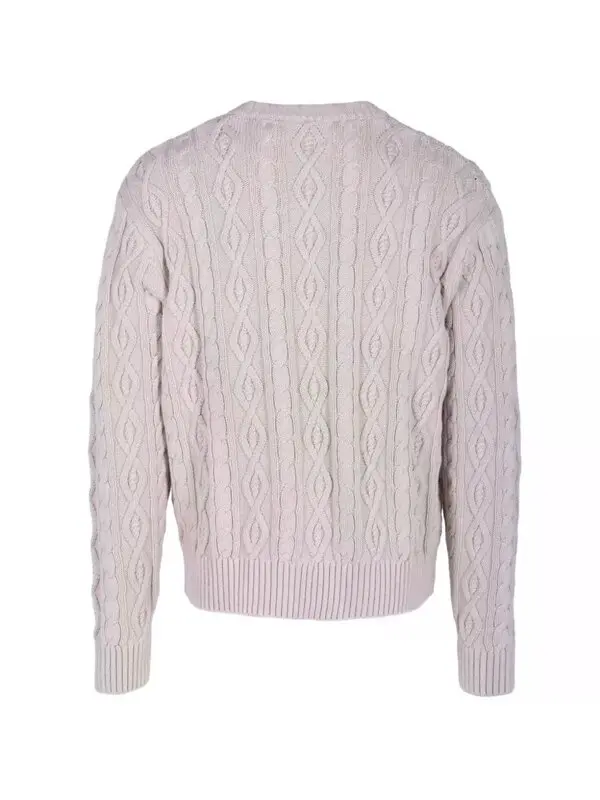 ALEX MILL Cable-knit Crew-neck Sweater