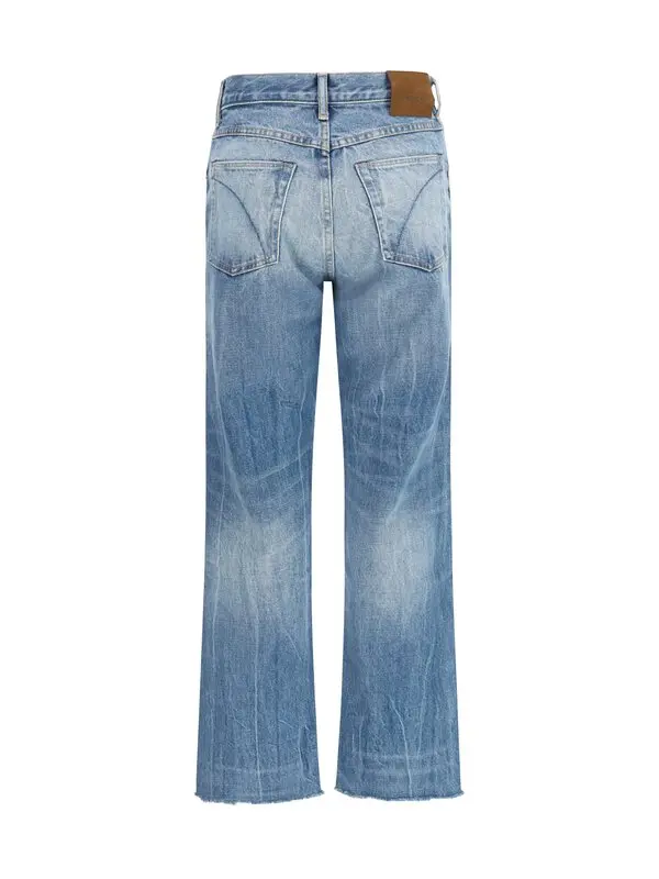 TOM FORD Washed Denim Cigarette Jeans - Blue