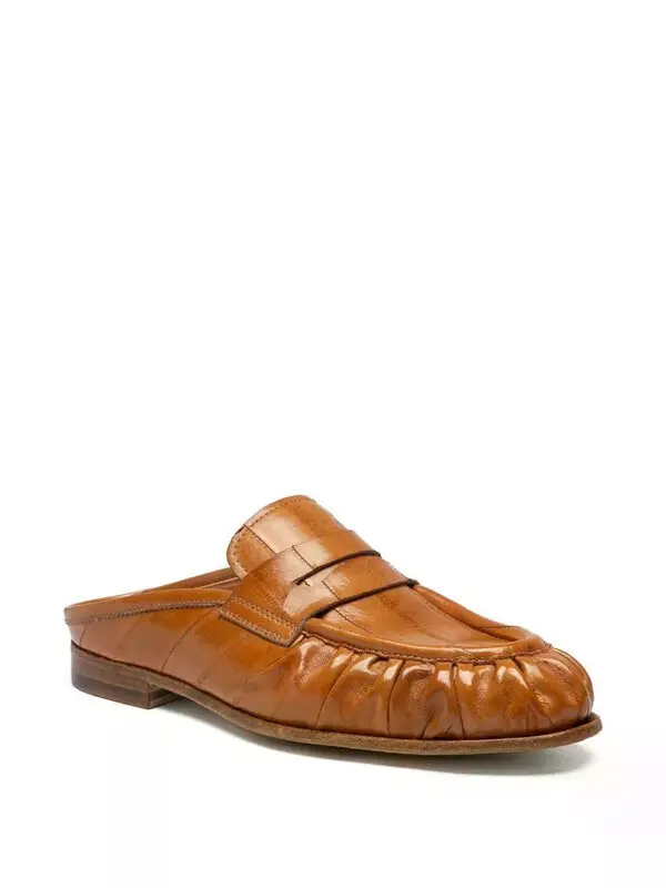 Officine Creative Ruched Penny-slot Mules