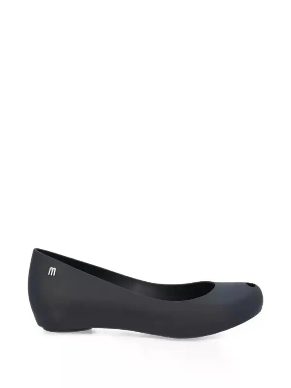 Melissa Logo Plaque Ballet Flats - Black
