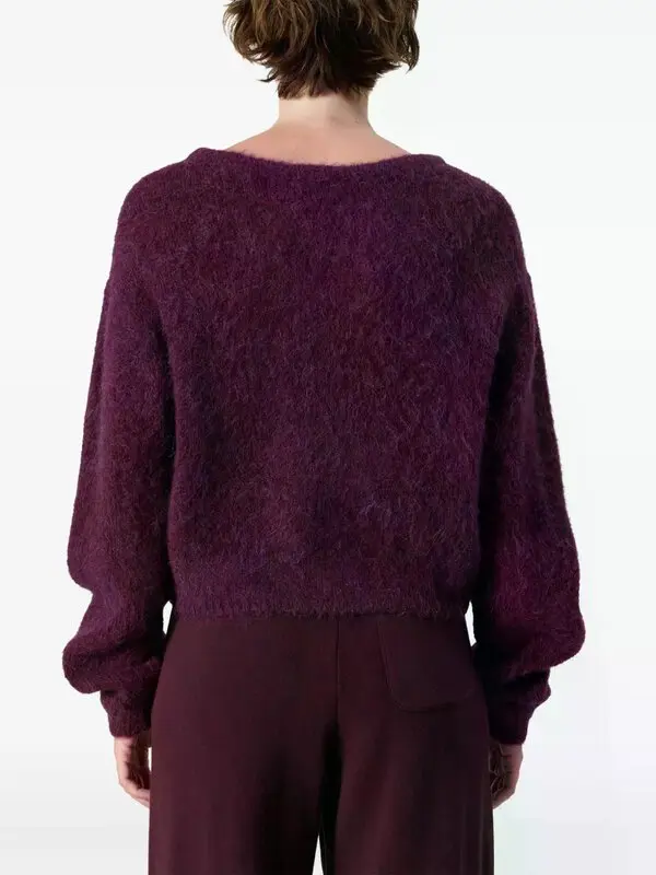 American Vintage Niby Fluffy-texture Long-sleeve Sweater