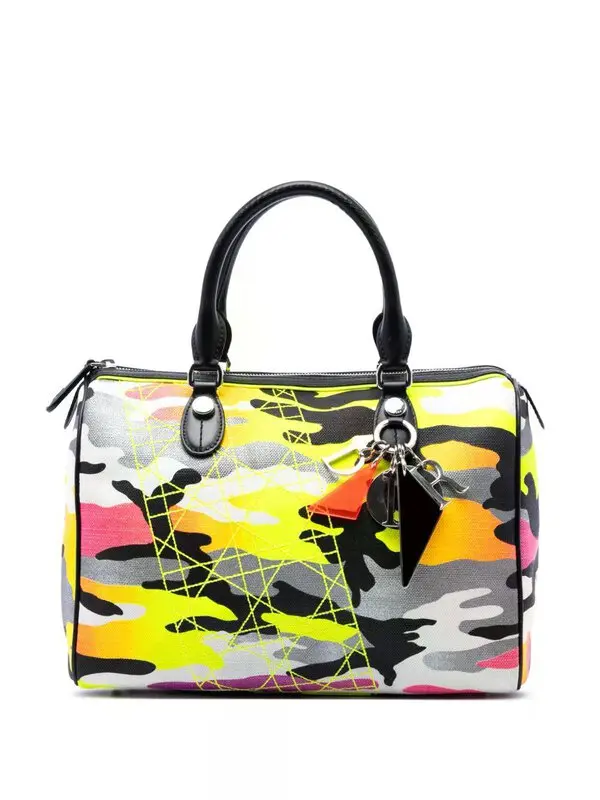 Dior Canvas Camouflage Boston Bag