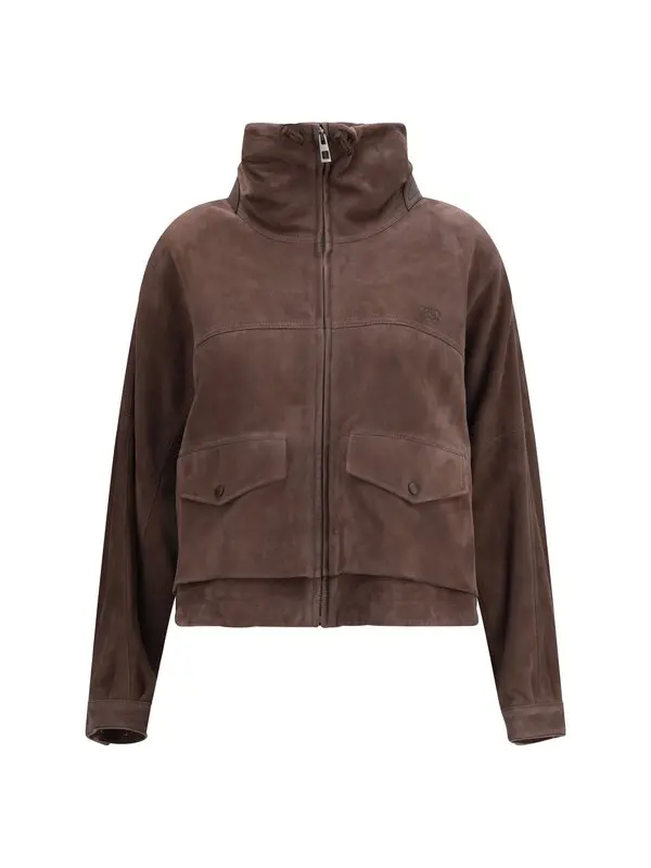 Loewe Suede Goat Leather Jacket - Brown