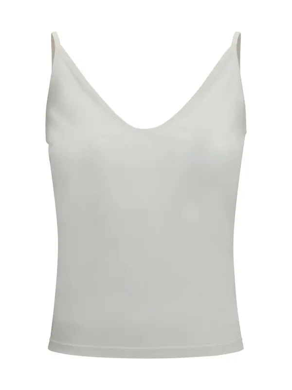 TOM FORD Micro-rib Silk Jersey Tank Top - White
