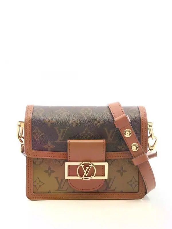 LOUIS VUITTON 2020 Monogram Reverse Mini Dauphine Satchel