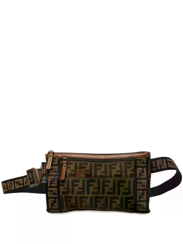 Fendi 2000-2010 Zucca Canvas Belt Bag - Brown