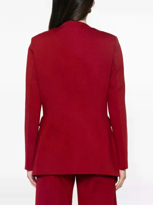 Liviana Conti Crew-neck Double-breasted Coat