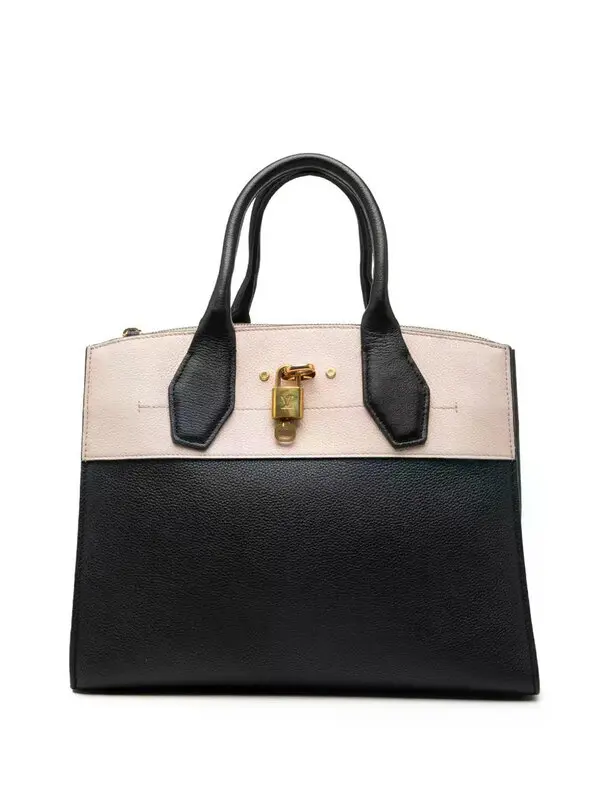 LOUIS VUITTON 2018 Leather City Steamer Pm Satchel - Brown