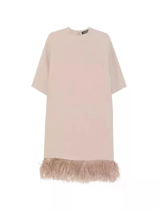 Fabiana Filippi Feather Dress - Neutrals
