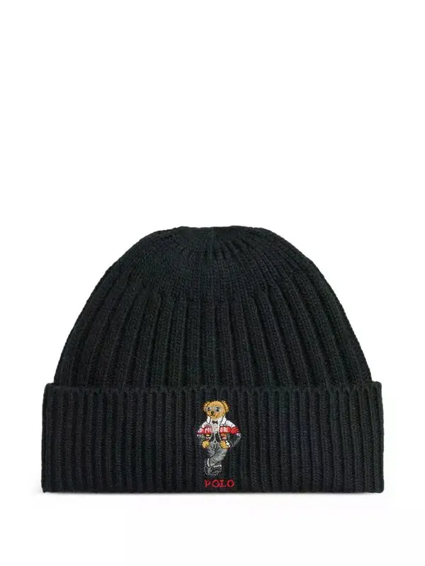 Polo Ralph Lauren Polo Bear Ribbed-knit Beanie Hat