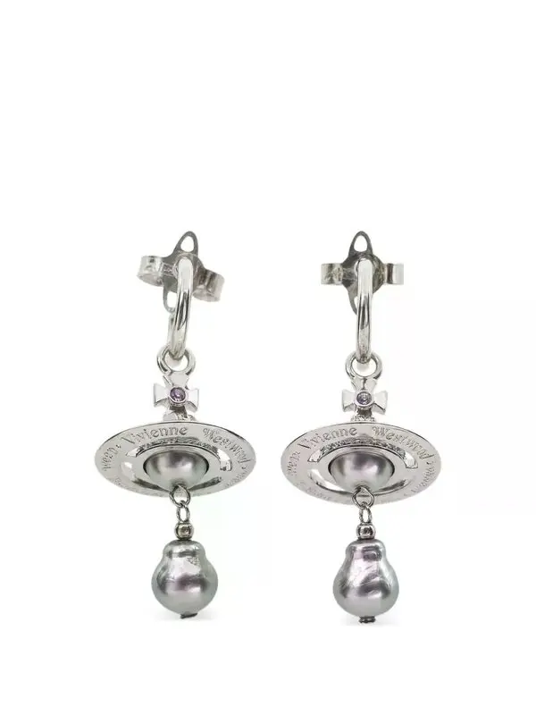VIVIENNE WESTWOOD Aleksa Pearl-drop Earrings - Silver