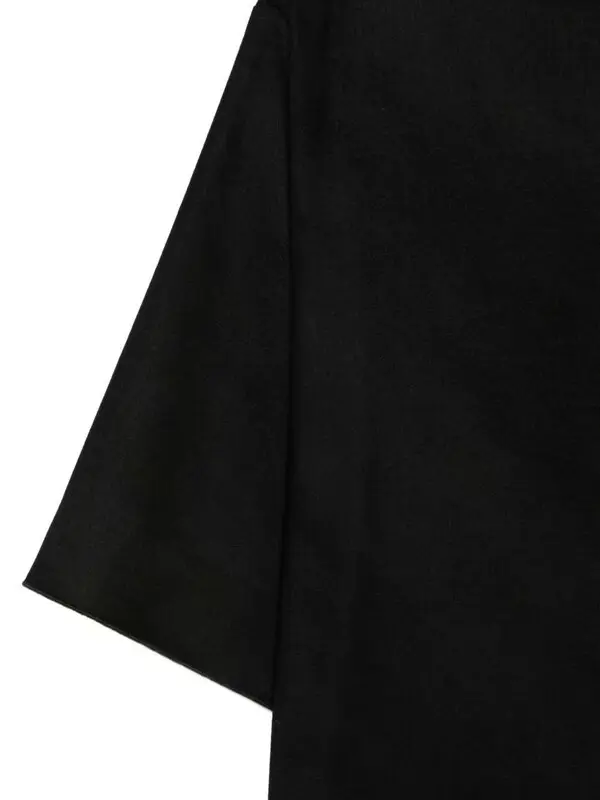 Barena Venezia Short-sleeve Crewneck Top With Rear Zip