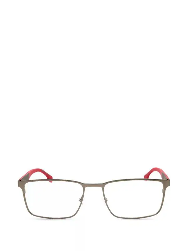 BOSS Rectangle Frame Eyeglasses - Silver