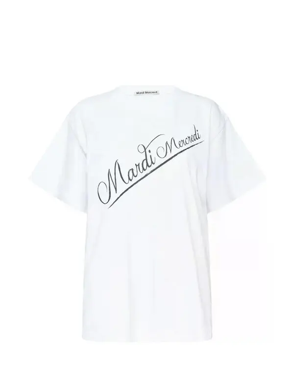 Mardi Mercredi Logo Print T-shirt