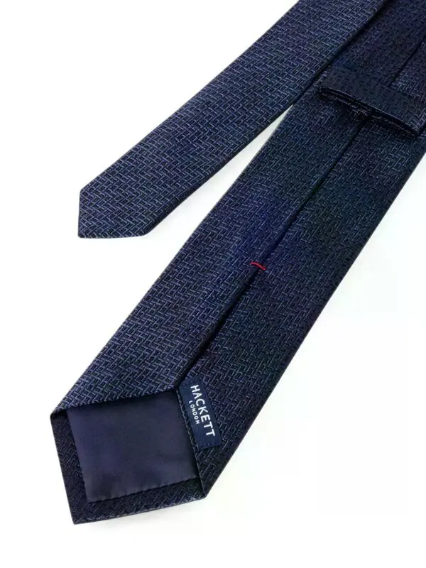 HACKETT  H-monogram Silk Tie - Blue