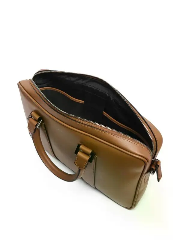 LANCEL Edgard Leather Briefcase