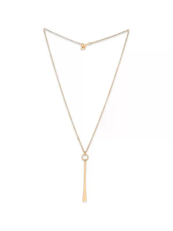 Hermès Clou De Forge Pendant 18k Rose Gold Large Necklace - Pink