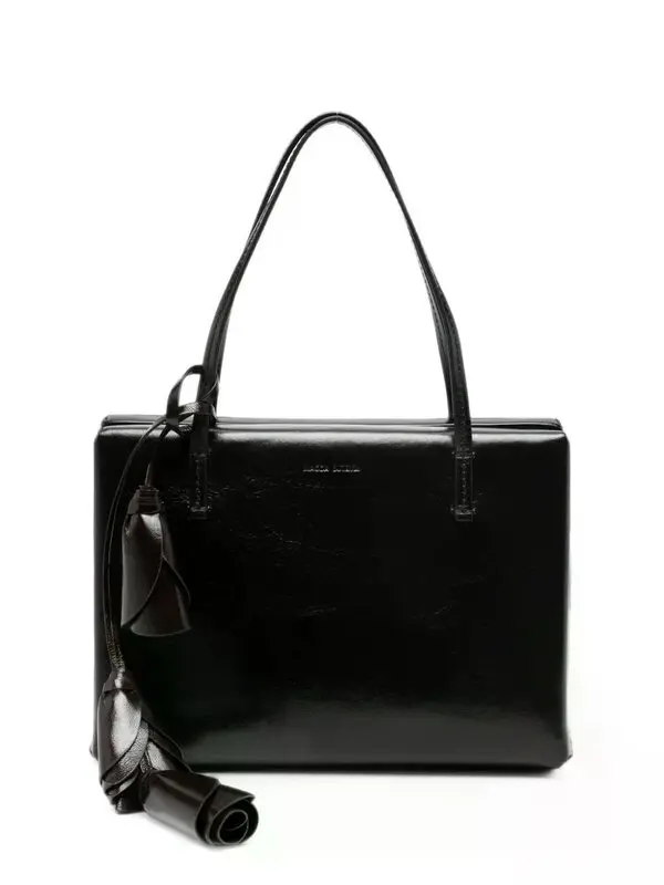 Magda Butrym Flower-pendant Leather Tote Bag