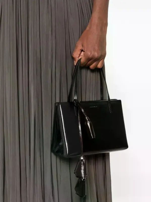 Magda Butrym Flower-pendant Leather Tote Bag