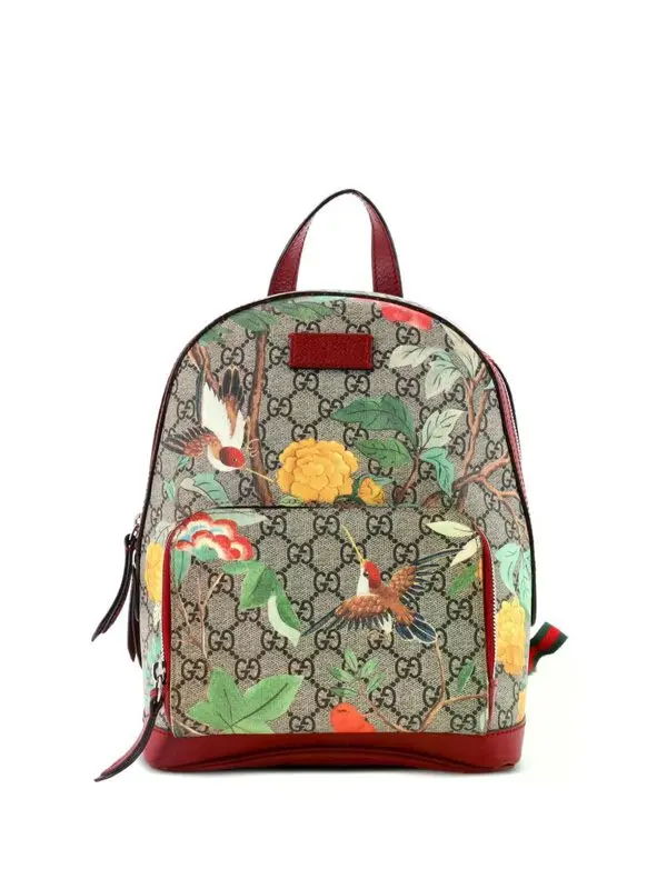 Gucci Tian Print Backpack - Brown