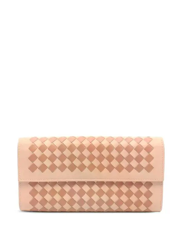 Bottega Veneta 2010s Intrecciato Bi-fold Long Wallet