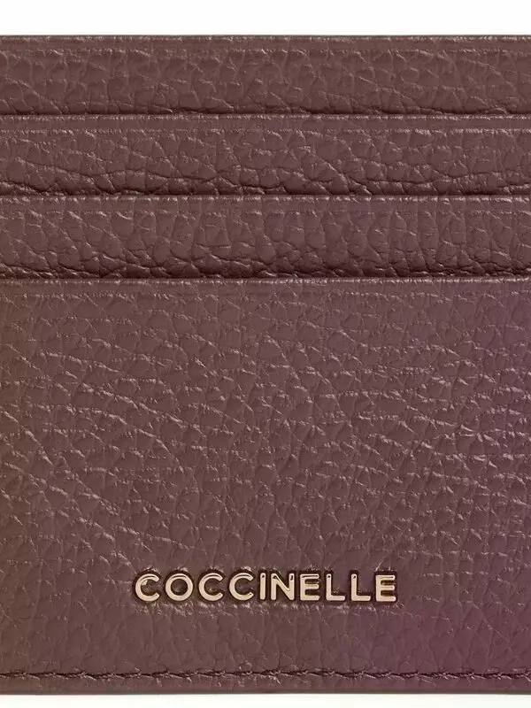 COCCINELLE Metallic Small Leather Card Holder