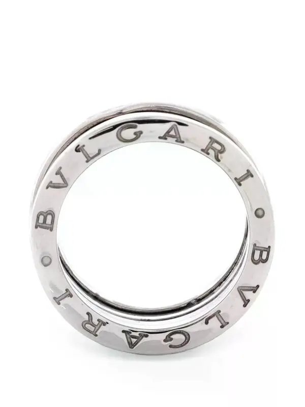 BVLGARI B.zero1 Two Band 18k White Gold Ring - Silver