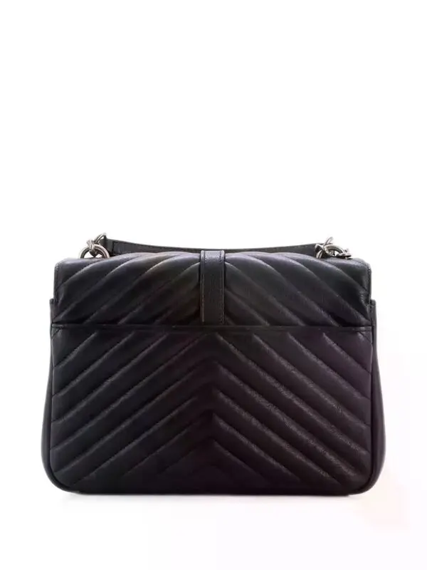 Saint Laurent Classic Monogram College Bag Matelasse Chevron Leather Medium Crossbody Bag