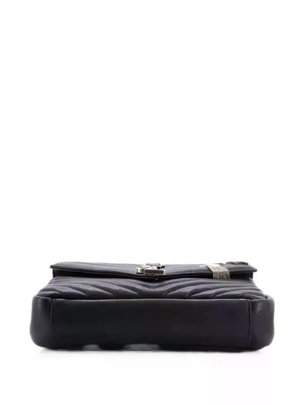 Saint Laurent Classic Monogram College Bag Matelasse Chevron Leather Medium Crossbody Bag