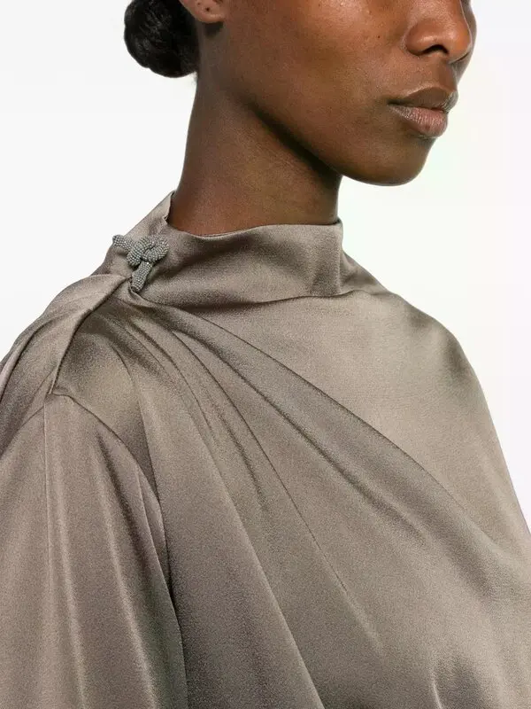 Fabiana Filippi Feather-trim Draped Top