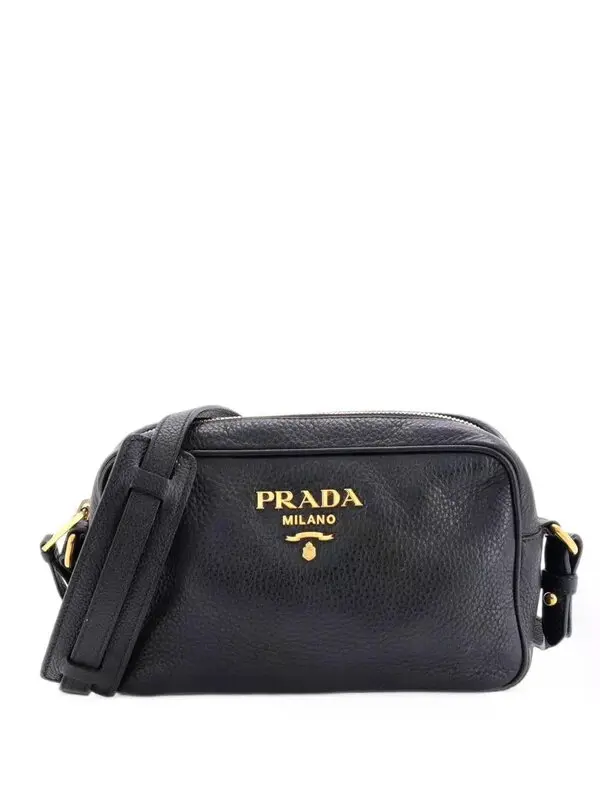 Prada Dual Strap Camera Bag Vitello Daino Crossbody Bag