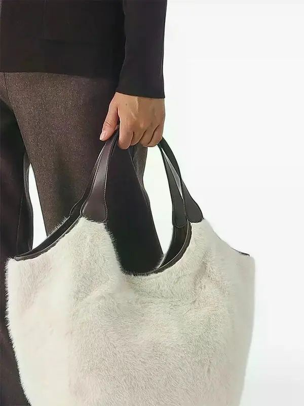 GRAN SASSO Leather Trimmed Tote Bag