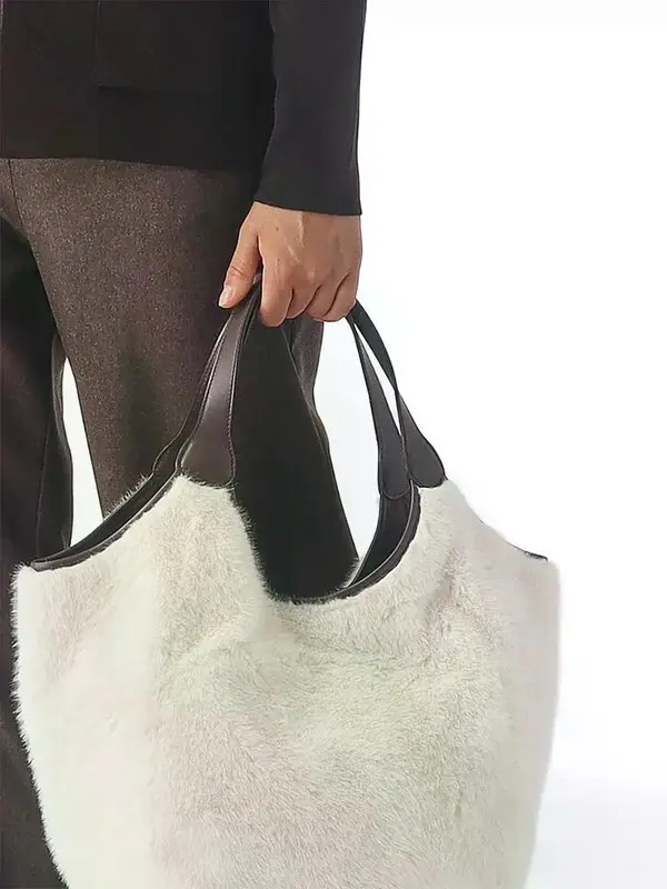 GRAN SASSO Leather Trimmed Tote Bag
