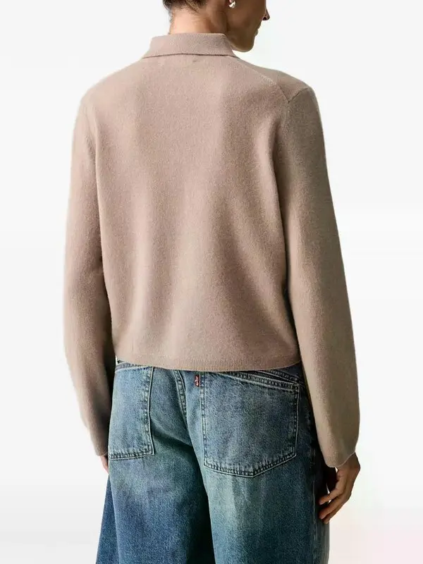 Marc O'polo Button-up Long-sleeve Polo Cardigan - Neutrals