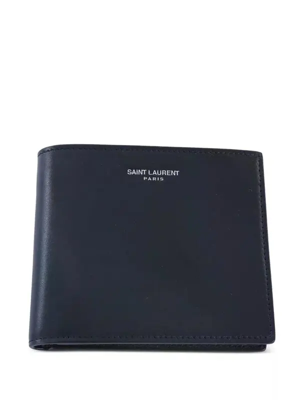 Saint Laurent Logo-plaque Leather Wallet
