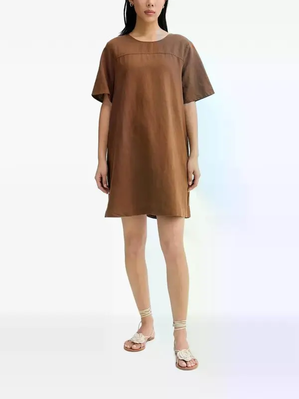 Marc O'polo Back-tie Mini Dress - Brown
